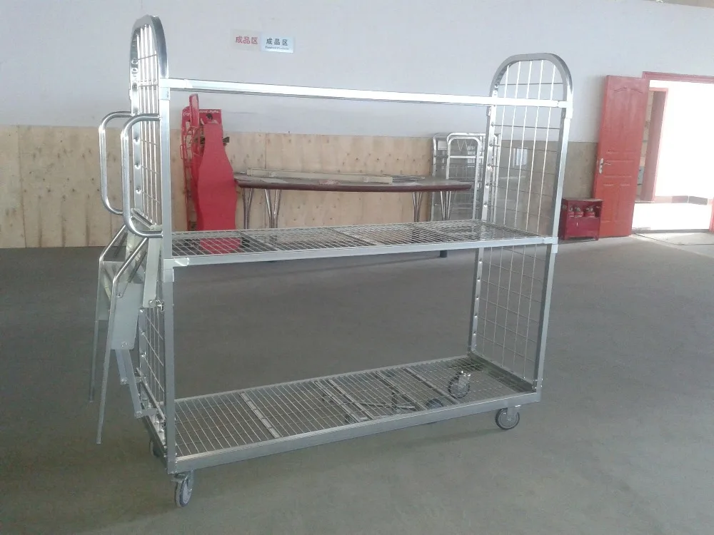 Shunhong Custom 5 Wheels Supermarket Stacking Cart Order Pick Trolley ...