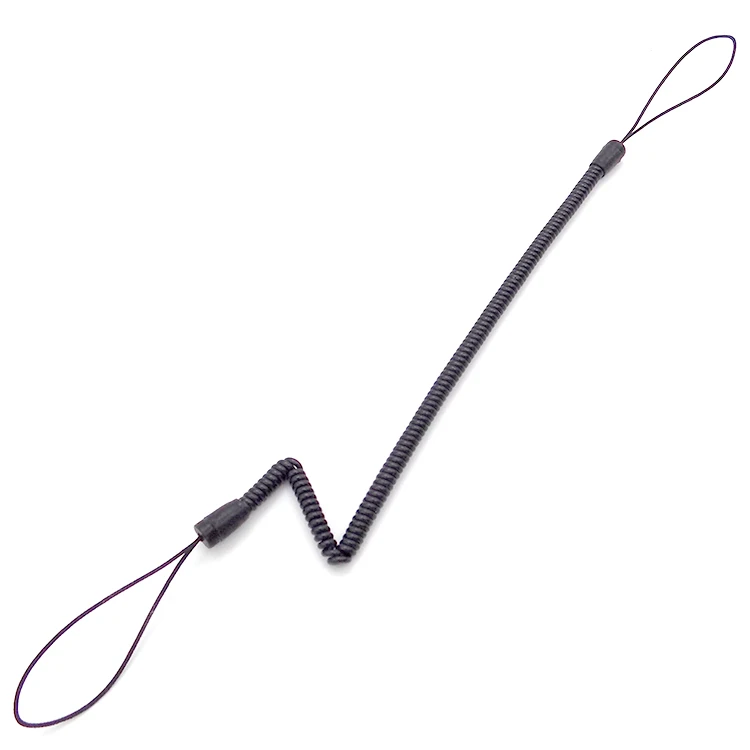 Elastic Spring Coiled Plastic Key Chain - Secure & Versatile