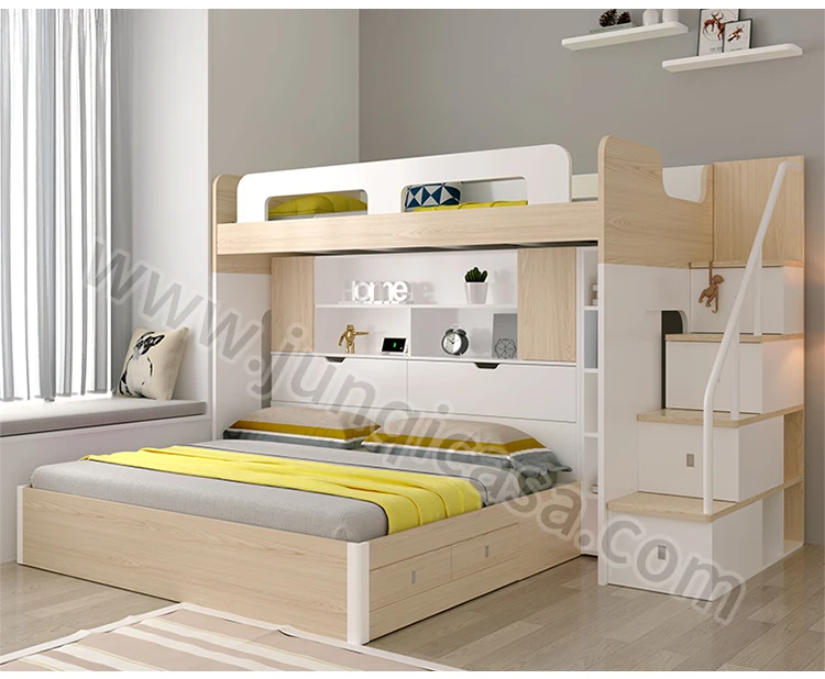 Multifunction Bedroom Furniture - MDF Children Bunk Bed with Desk