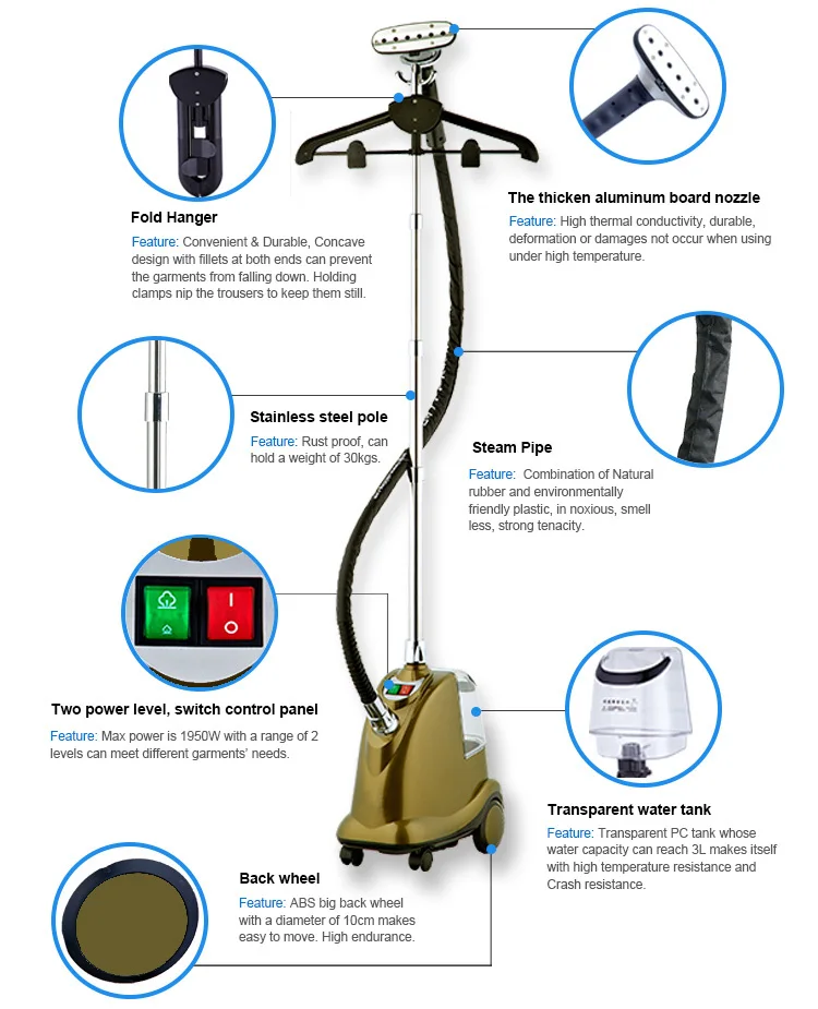 Lt-9 Powerful High Pressure Hanging Clothes Steamer - Buy Powerful ...