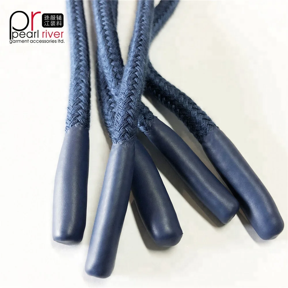 Custom Silicone Dipped Tips Drawcord - 130cm Round Cord