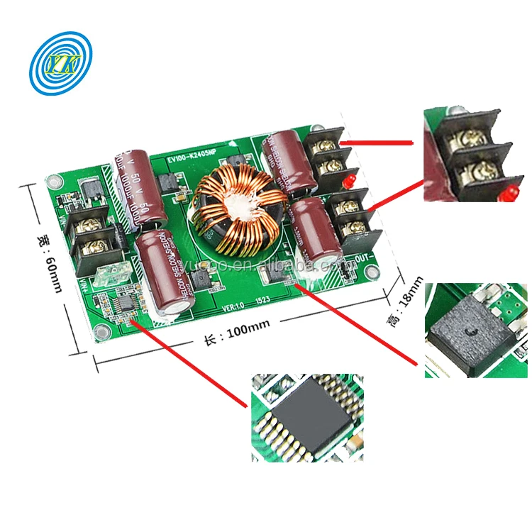 Buck Boost Converter 12V 24V to 5V 10A - Efficient DC/DC