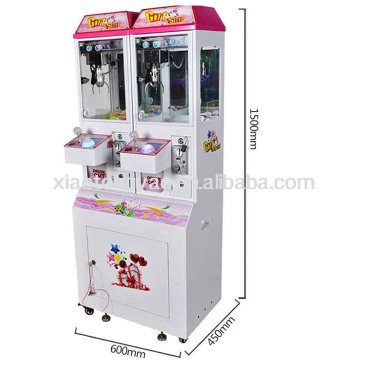 2 Players Arcade Toy Crane Claw Machine Crane Machine Games Coin ...