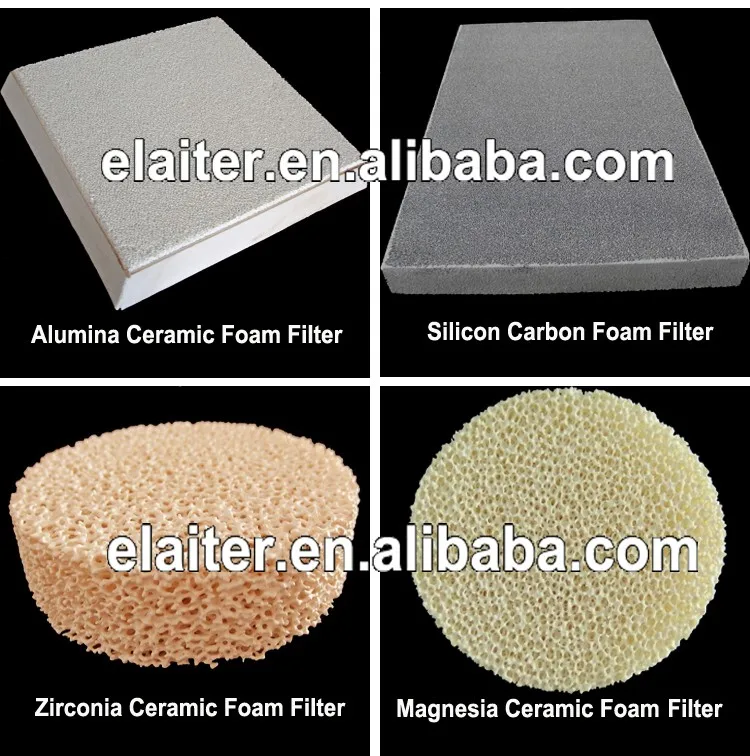Reticulated Alumina Membrane Open Cell Polyurethane Ceramic Foam Filter ...