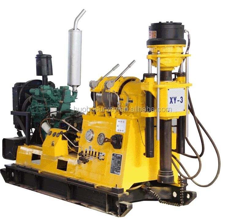 Hydraulic Core Drilling Rig Machine With Mud Pump&gear Pump - Buy ...