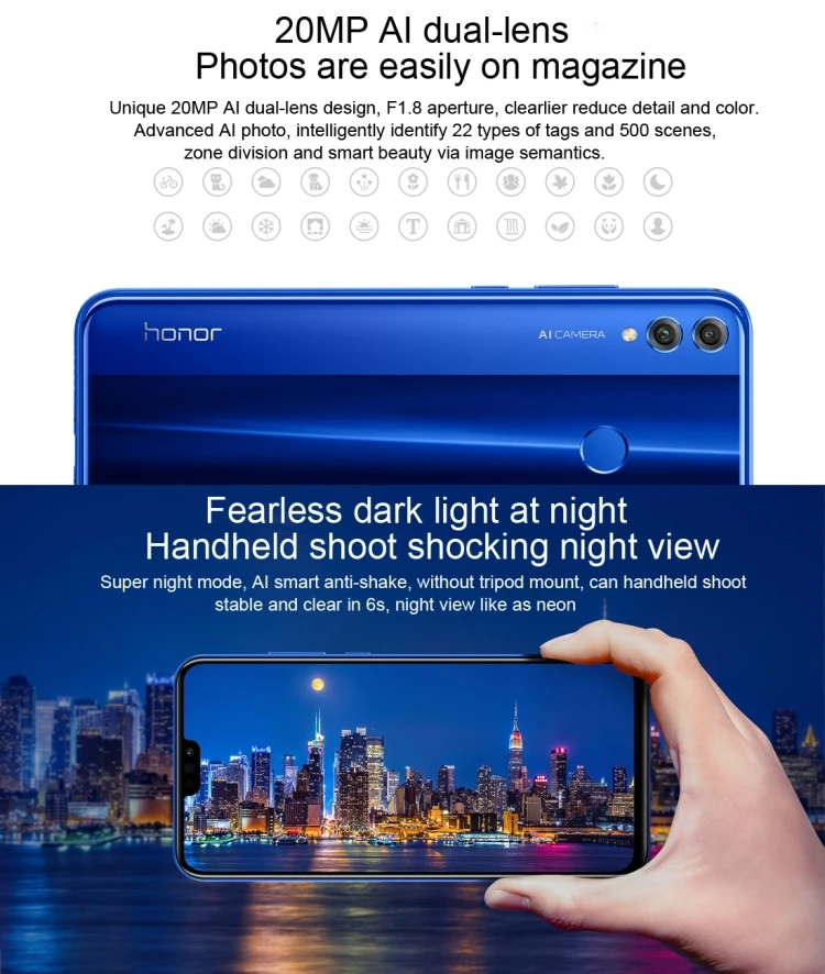 Original High Quality Huawei Honor 8x Mobile Phones 4gb+64gb 6.5 Inch ...