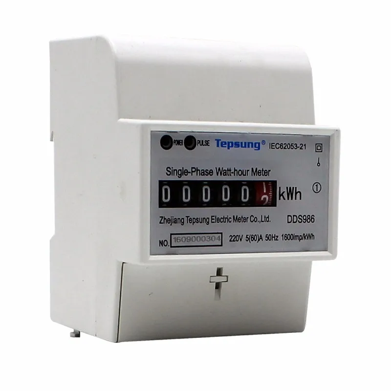 Analog Display Measure Accurately Bottom Mounted Din Rail Electric Kwh ...