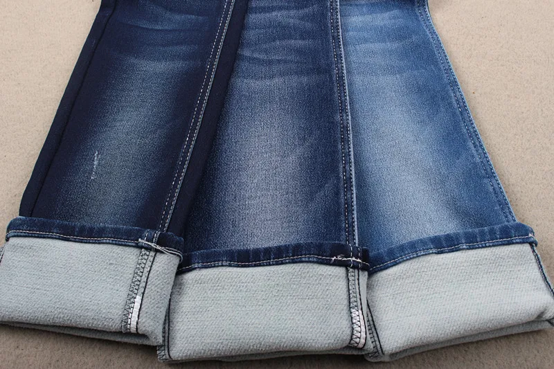 Double Layer Fake Knitted Denim Fabric with Soft Spandex