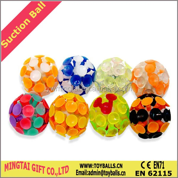 Assorted Color Suction Ball - Fun Flashing Toys for Kids