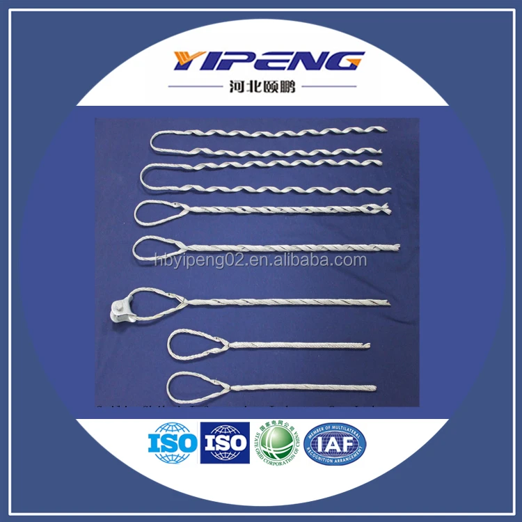 Galvanized Steel Preformed Guy Grip/Preformed Brace Grip 5/16" 3/8" 1/2 ...