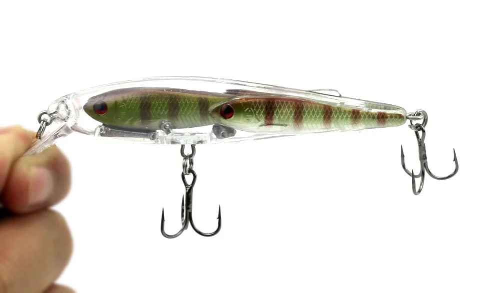 In Stock 11g 10.5cm Fish Group Lure Minnow Bait Lifelike Pike Muskie ...