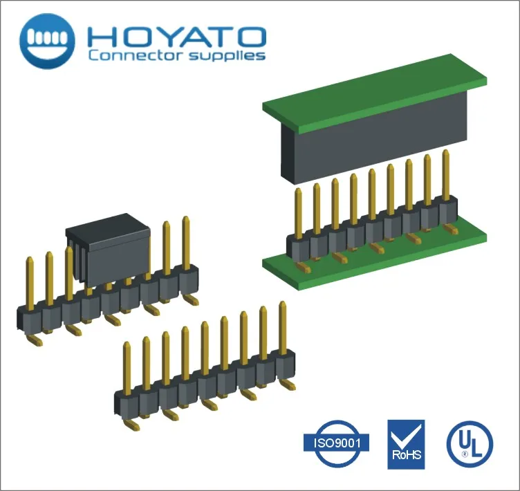 2.54 Pin Header Connector Right Angle Smd Smt With Cap,2 3 4 5 6 7 8 9 ...