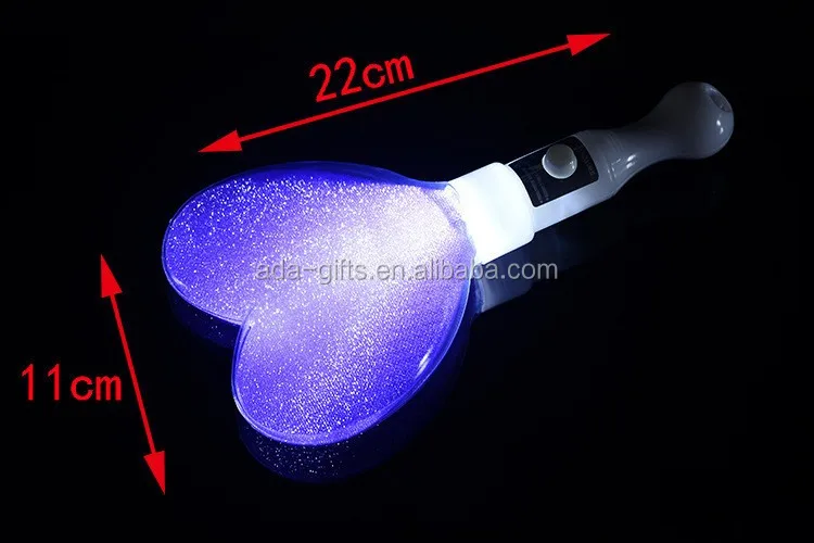 Colorful Heart Shape Led Light Stick Superstar Concert Led Flashing ...