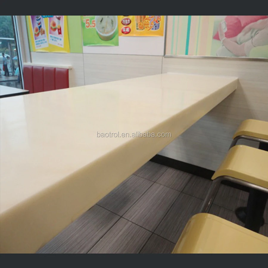 Customized Acrylic Korean Solid Surface Long Narrow Table Top - Buy ...