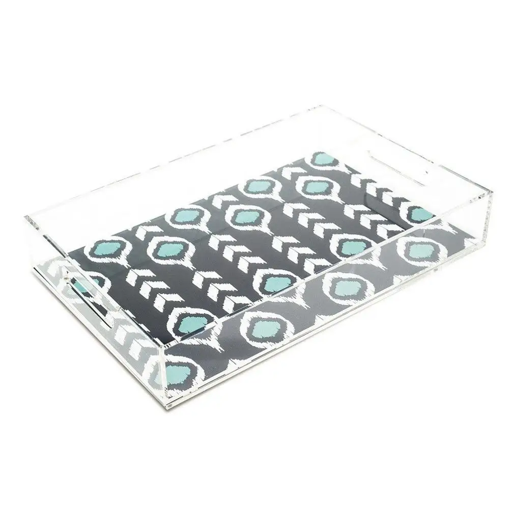 High Quality Clear Acrylic Serving Tray With Insert And Handles - Buy ...