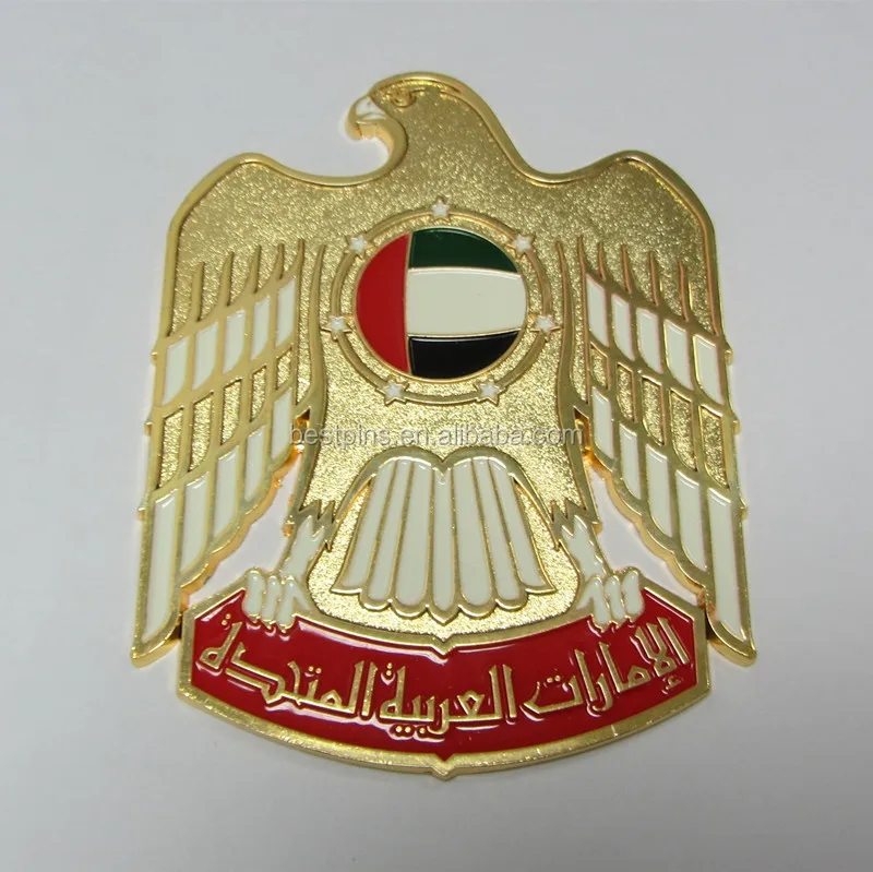 Hard Enamel The Lapel Pins Uae Falcon,Uae Falcon Design Car Emblem With ...