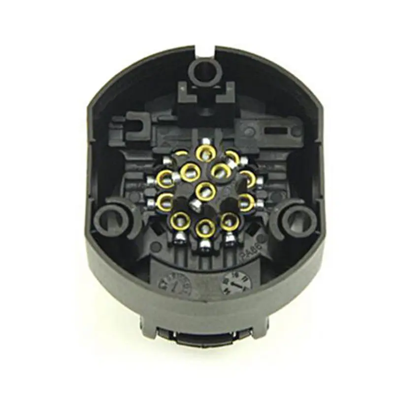 13 Pin +1 Light Plug Trailer Connector Socket Round Adapter 12V Towbar ...