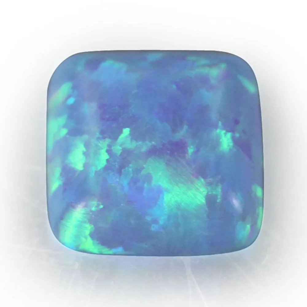 Square Opal,Light Blue Opal Stone,Synthetic Opal Square Beads - Buy ...