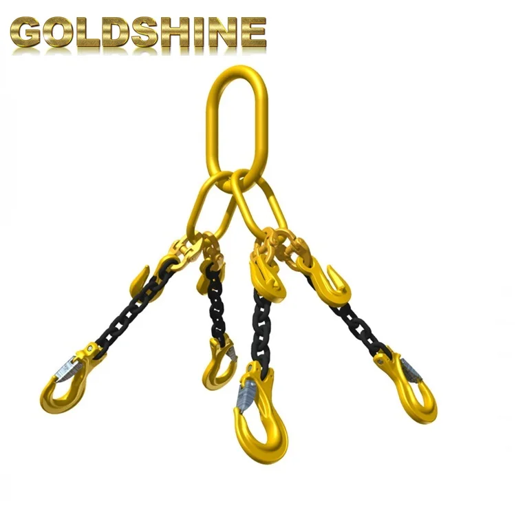 Four Legs Lifting Wire Rope Legged Leg Adjustable 9/32 3 Quad 4 Way ...