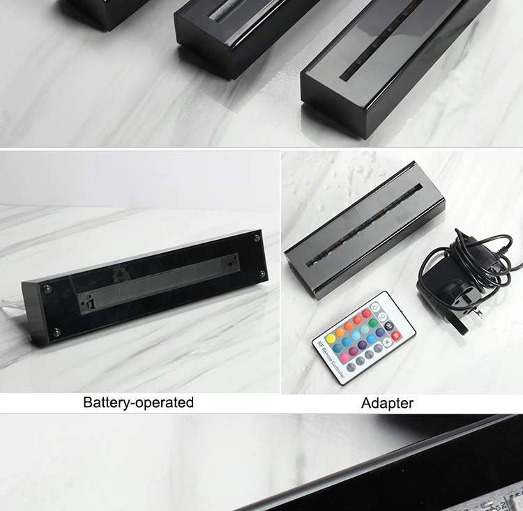 Custom Rgb Laser Engraving Acrylic 12v Led Edge Lit Sign Base - Buy ...