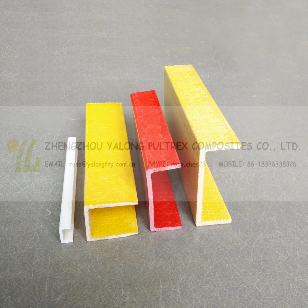 Fiberglass/grp/frp C Channel Profile,Frp Channel Section - Buy Frp ...