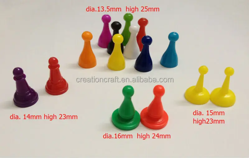 Plastic Board Game Tokens With Dice - Game Pawns - Buy Game Pawns,Game ...
