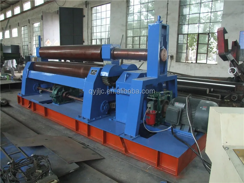Plate Rolling Machine 10mm Hydraulic 3 Rollers Steel Rolling Machine ...