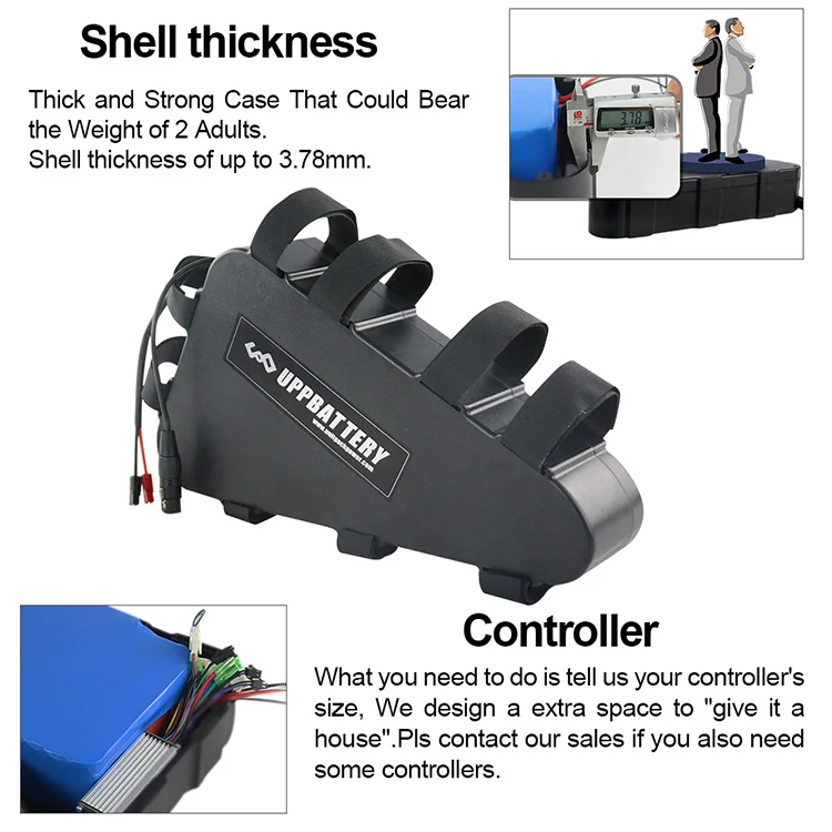 Ready To Ship Upp U004 Triangle Lithium Ion E-bike Battery Pack 36v ...