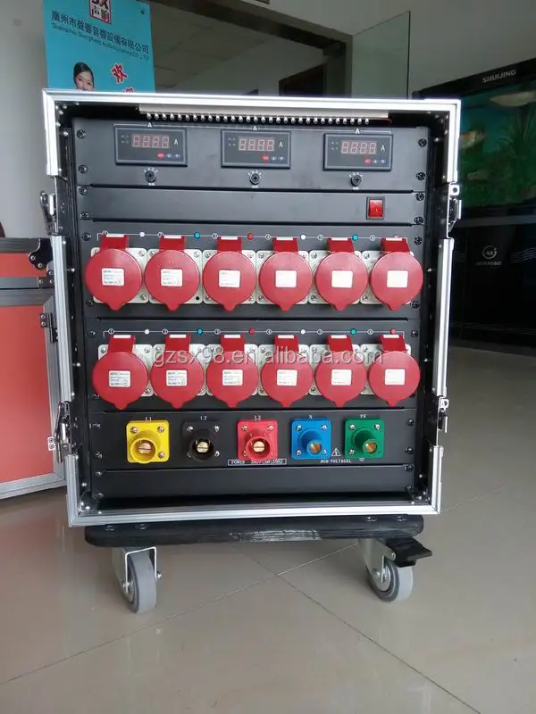 3 Phase 380v Audio Electrical Panel Distro Flight Case Power ...