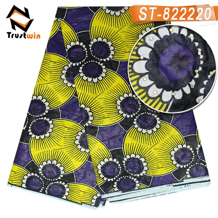 Ankara Wax Java Print Fabrics With Stones - Buy Java Print Fabrics,Java ...