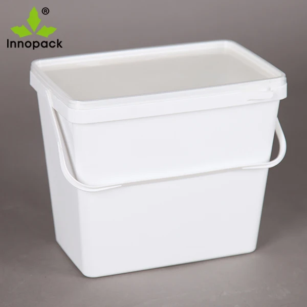 Square Bucket Black 20l Plastic Pail With Lid - Buy Square Plastic ...