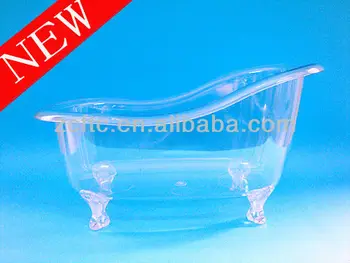 Transparent Mini Plastic Bathtub Container For Personal Care Packaging ...