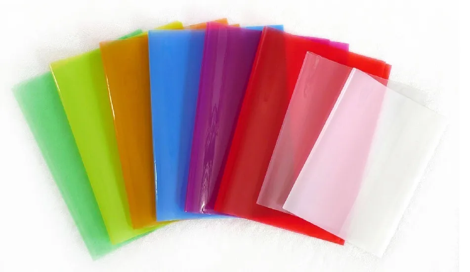 Removable Book Cover Sleeve,Transparent Book Cover,Colorful Plastic ...