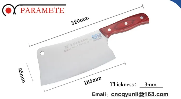 Tungsten Butcher Titanium Carbide Kitchen Knife - Buy Tungsten Kitchen ...