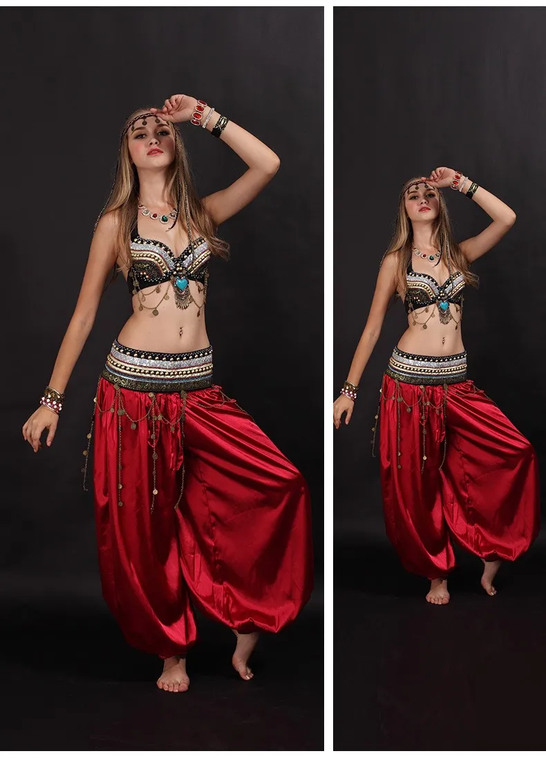 Sexy Woman Belly Dance Indian Dance Costumes Indian Performance Belt