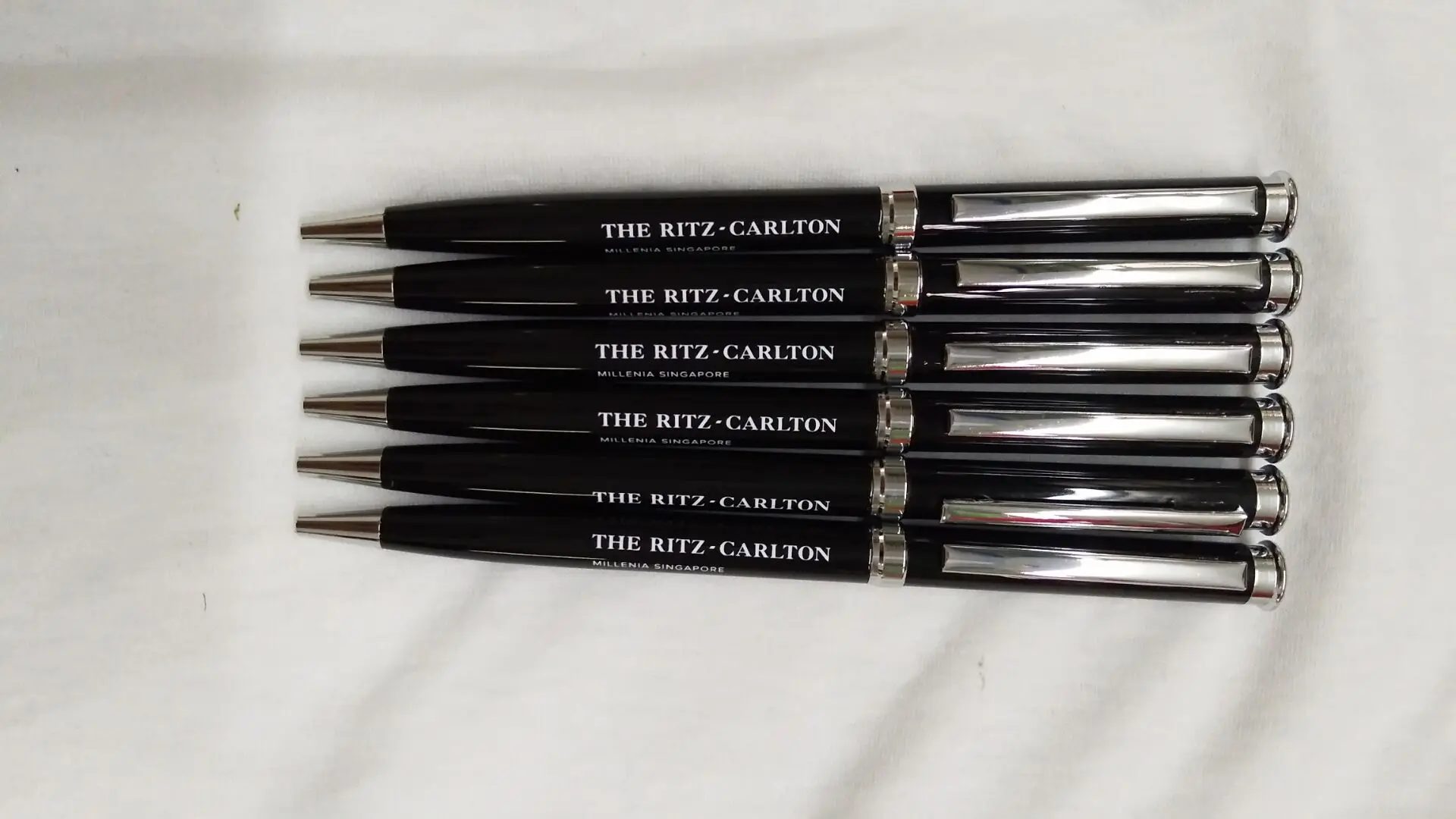 Top Sales 5 Star World Hotel Room Take Away Writing Ball Pen Slim Metal ...