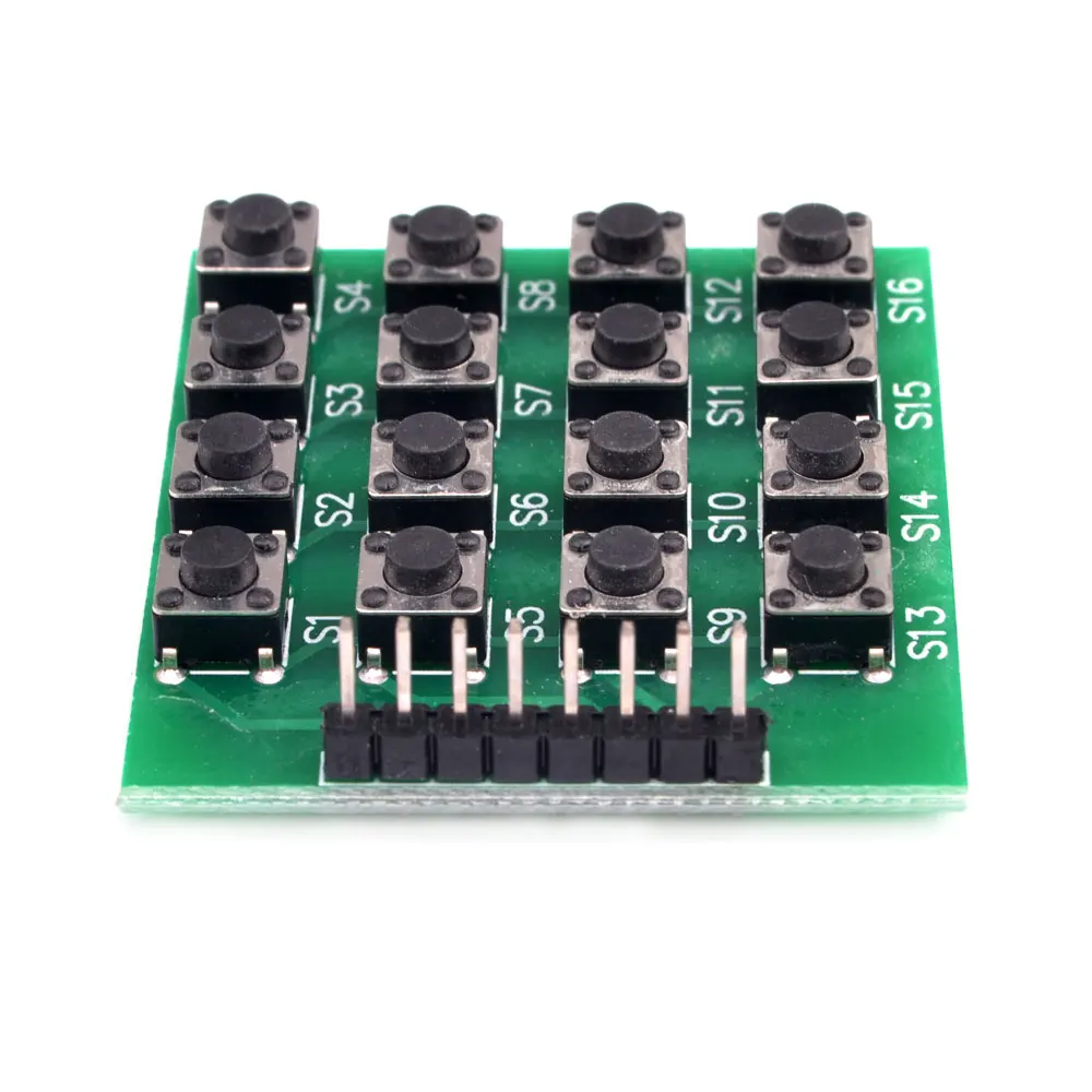 8 Pin 44 Matrix 16 Keys Button Keypad Keyboard Breadboard Module Mcu For Diy Kit Buy 8 Pin