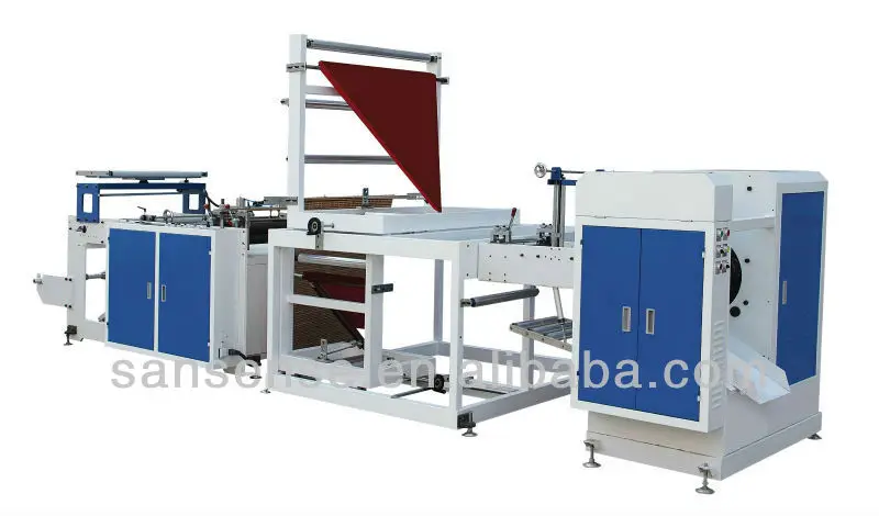 Shopping Plastic Roll Bag Manufacturing Machine Point Cutting Rolling ...