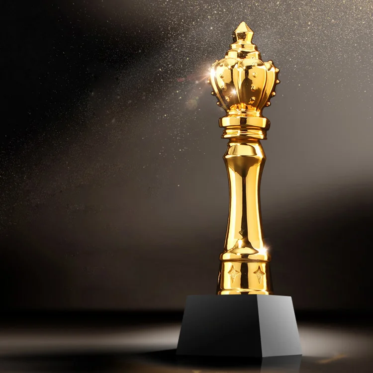 New Custom Made Crown High End Crystal Trophy Large Metal Resin Award ...