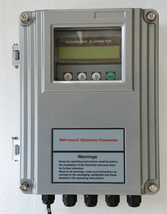 Rs485 Modbus 4~20ma Pulse Oct Relay Output Digital Display Abs Body Ip67 Ultrasonic Water Flow ...