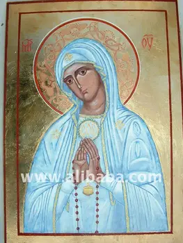Hand Painted Icon Of Our Lady Of Fatima - Buy Religious Icon Product on ...