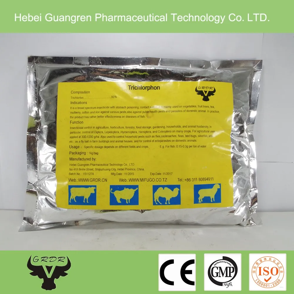 Pesticide Trichlorfon/ Dipterex/ Trichlorphon 97%tc,80%sp,80%wp - Buy ...