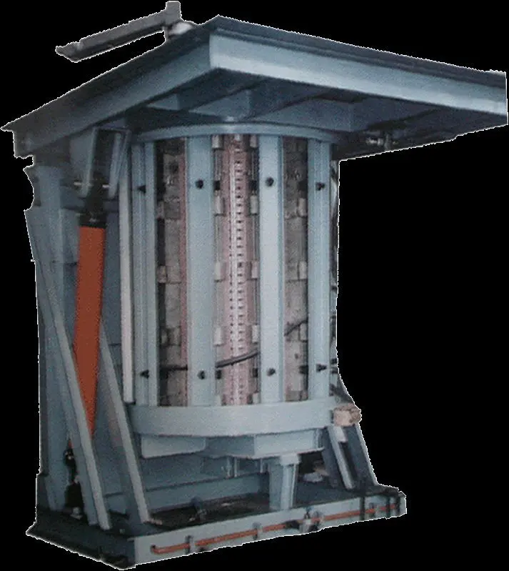 Chinese Furnace Gw-6 Capacity 6 Tons Medium Frequency Induction Melting ...