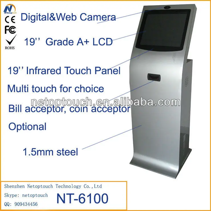 Touchscreen Kiosk With Bill Acceptance For Efficient Payment Kiosks ...