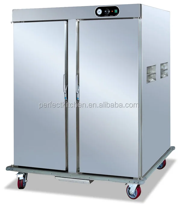 Double Doors Electric Food Warmer Trolley /hospital Food Warming ...