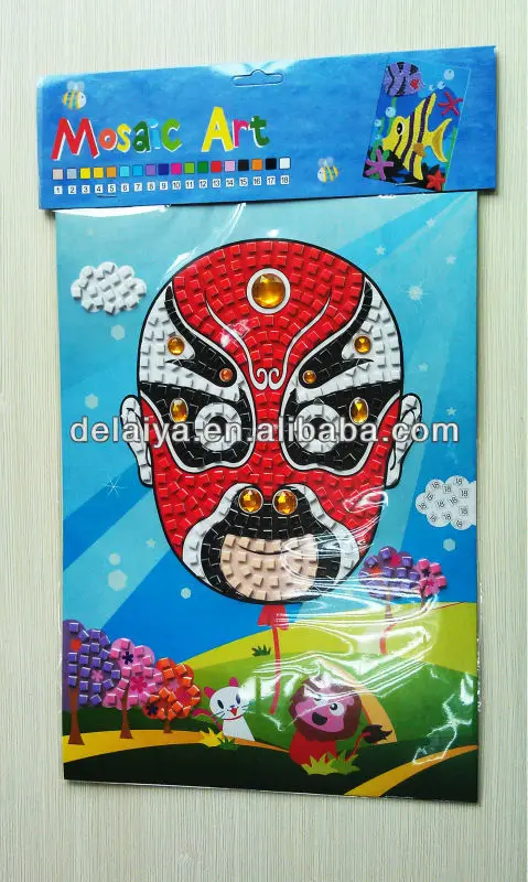 Eva Toy Education Mosaic Sticker Art For Kids Diy Mosaics Kit Mosaics ...