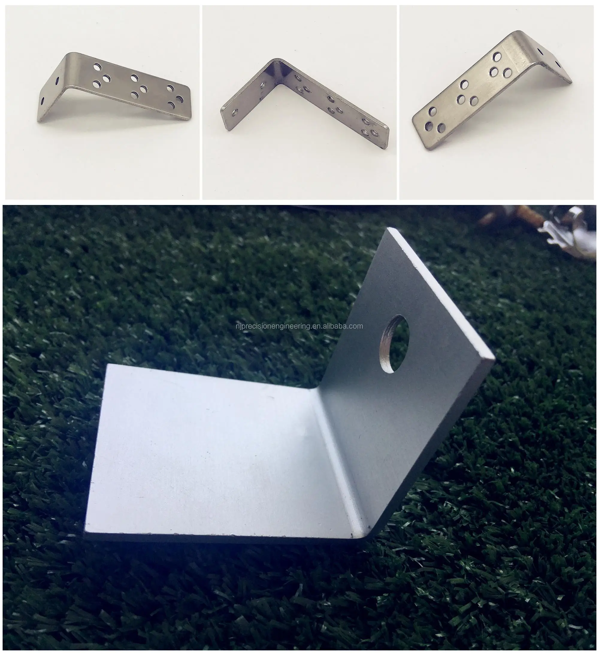 Custom Steel Stamping Angle Bracket - Metal Corner Connector