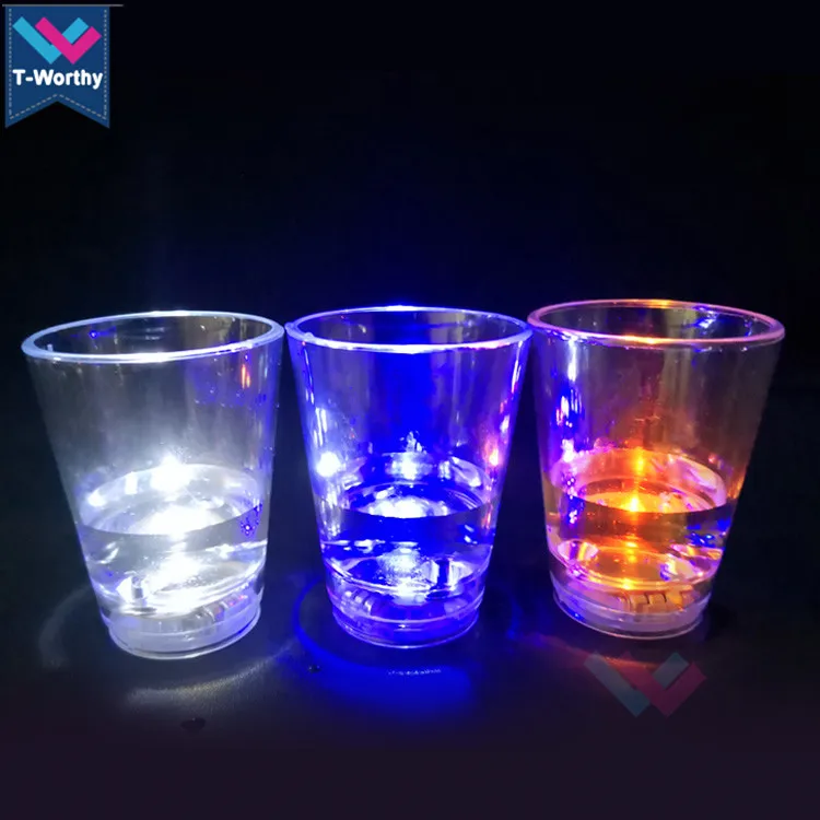 Water Sensor Plastic Mini Wine Led Light Cup Party Bar Promotion Gift ...