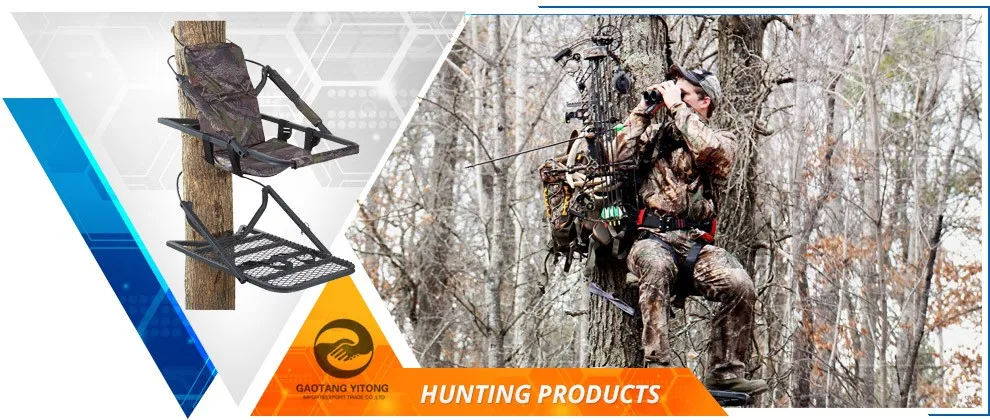 Telescopic Tree Stand - Folding Hunting Ladder with Seat