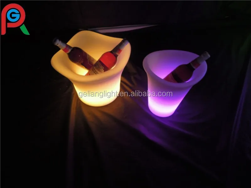 Illuminate LED bar Round Ice Bucket| Alibaba.com